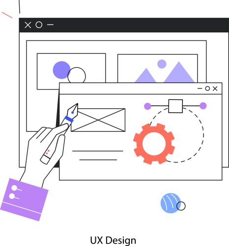 Ux design Royalty Free Vector Image - VectorStock