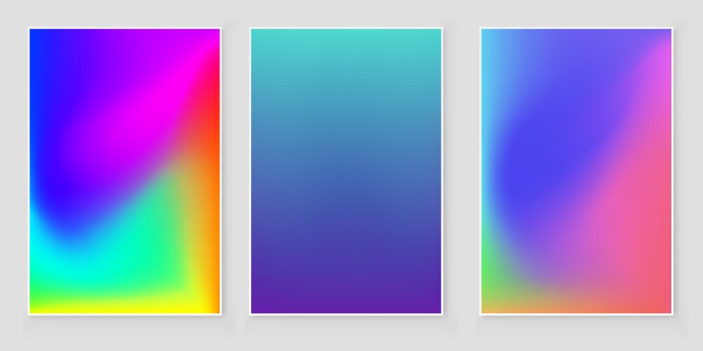 Crazy gradient background pack element Royalty Free Vector