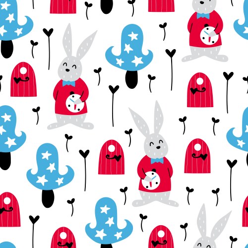 Seamless pattern with colored chess Royalty Free Vector