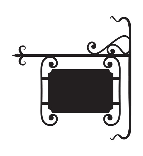 Sign bracket Royalty Free Vector Image - VectorStock