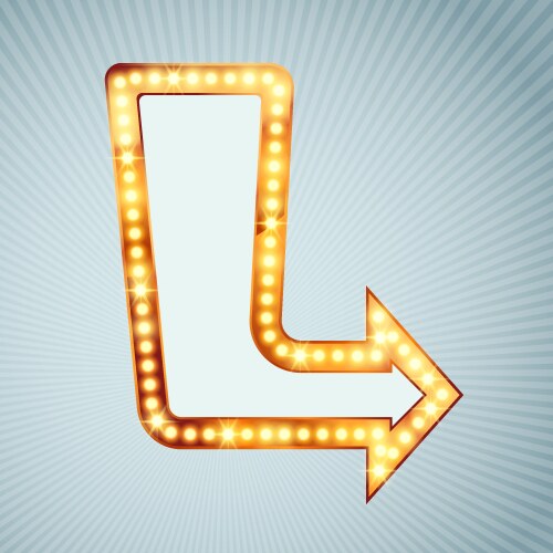 Theater marquee sign Royalty Free Vector Image