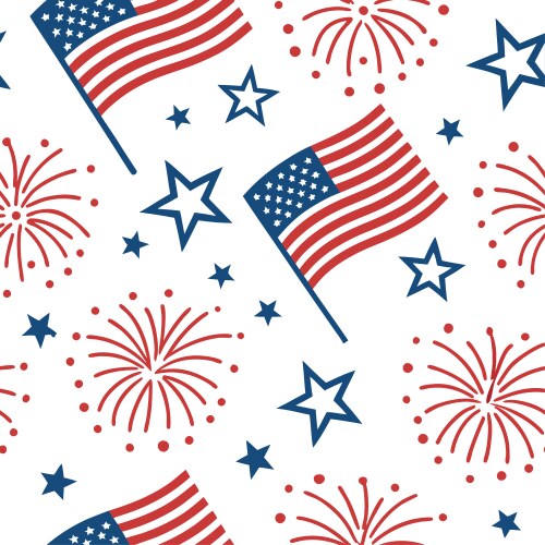 Independence Day Seamless Pattern Vector Images (over 4,100)