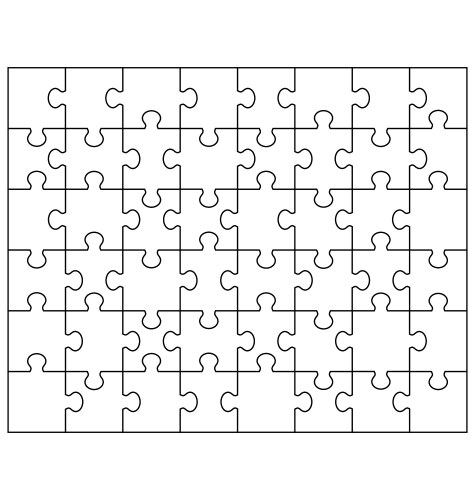 Puzzle set Royalty Free Vector Image - VectorStock