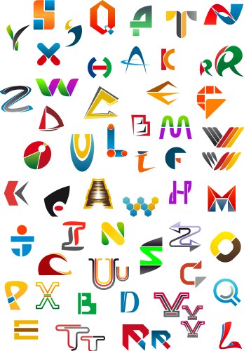 3d bubble alphabet Royalty Free Vector Image - VectorStock