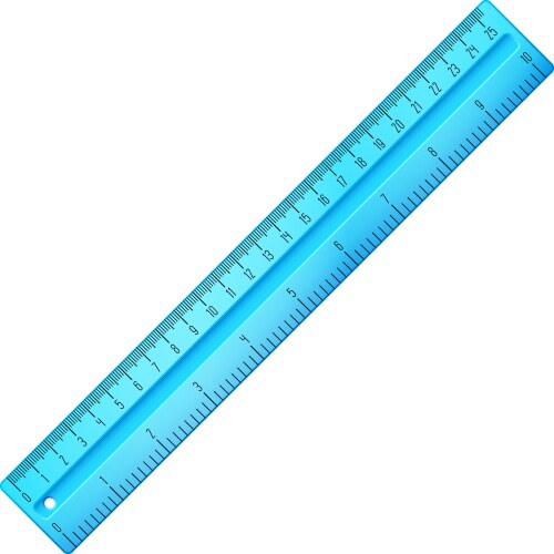 Plastic rulers Royalty Free Vector Image - VectorStock