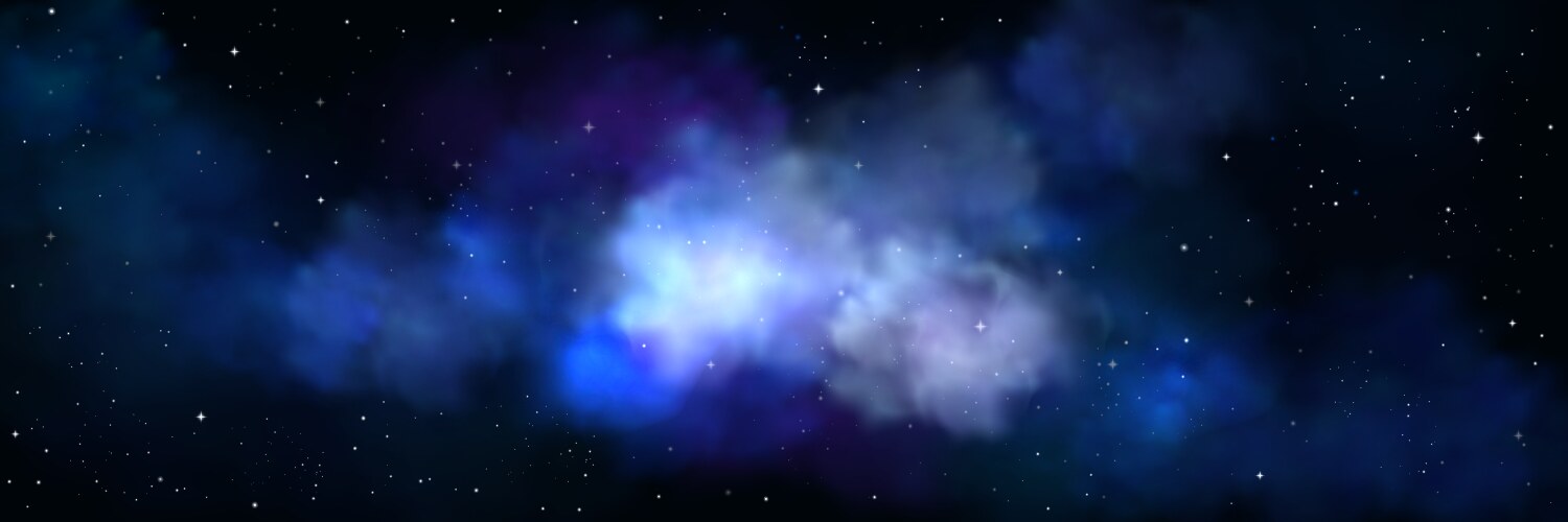 Space background with realistic nebula Royalty Free Vector
