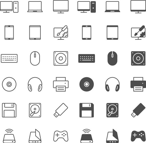 Map and location icons set Royalty Free Vector Image