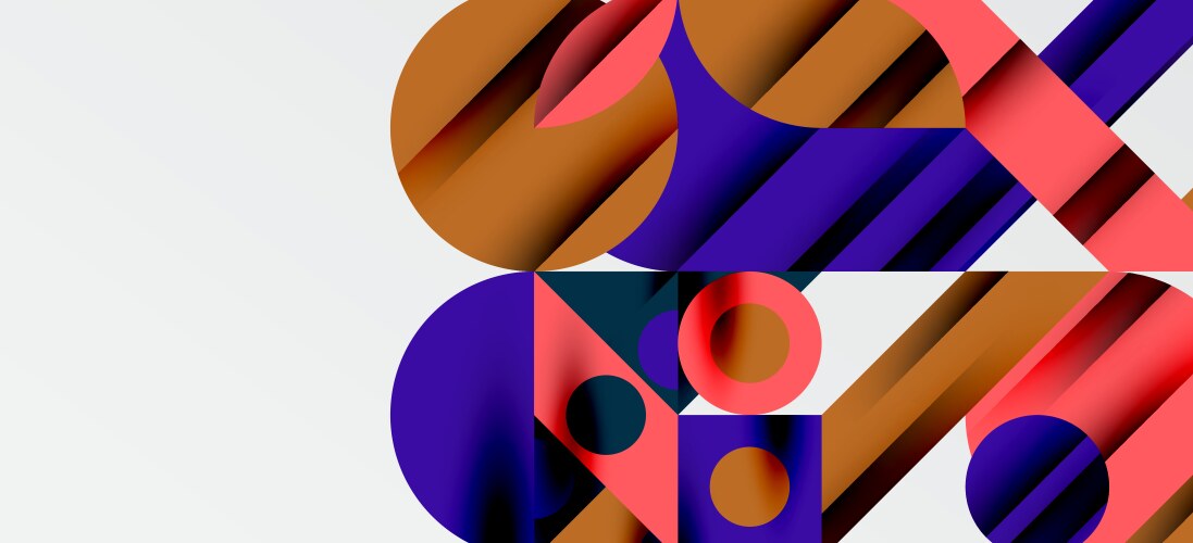 Geometric neo patterns abstract background Vector Image