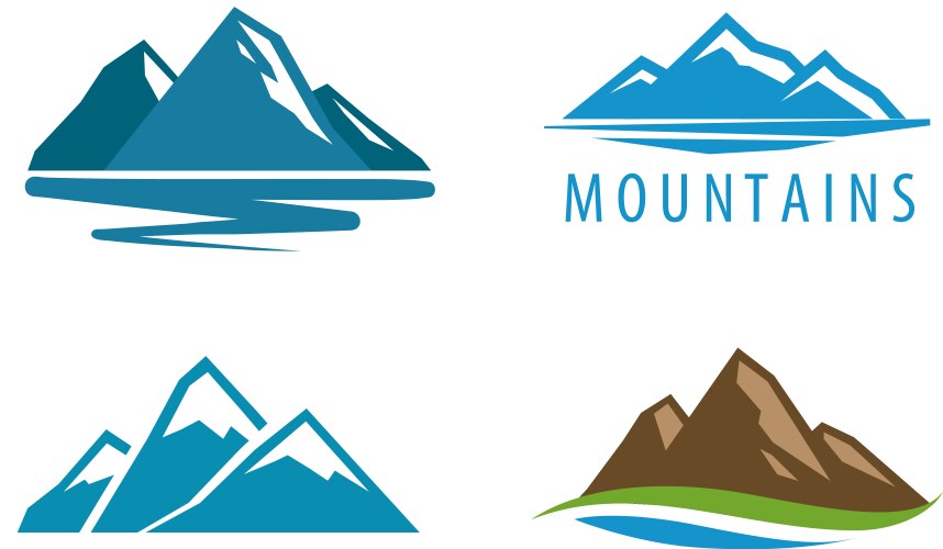 Mountain Water Logo Vector Images (over 11,000)