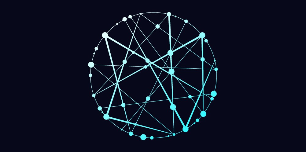 Sign logo blockchain transaction Royalty Free Vector Image