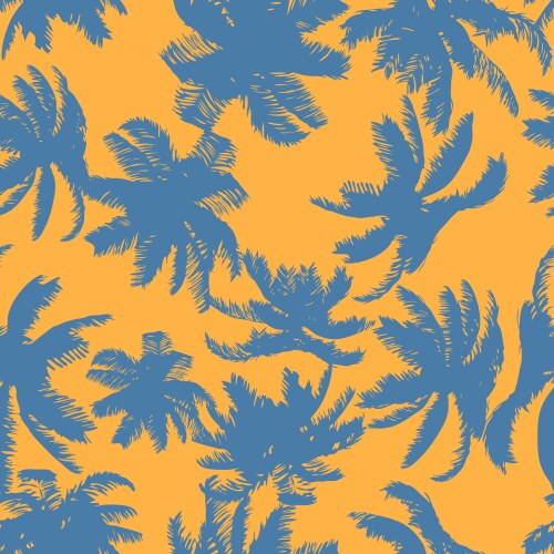 Hawaii beach tee print with palm tree t-shirt Vector Image