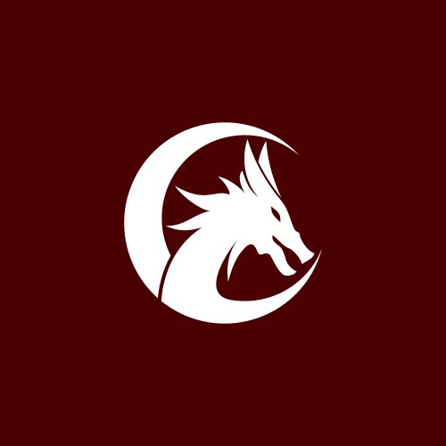 Dragon logo icon Royalty Free Vector Image - VectorStock