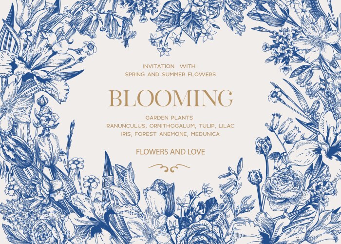 Vertical frame with flowers Royalty Free Vector Image