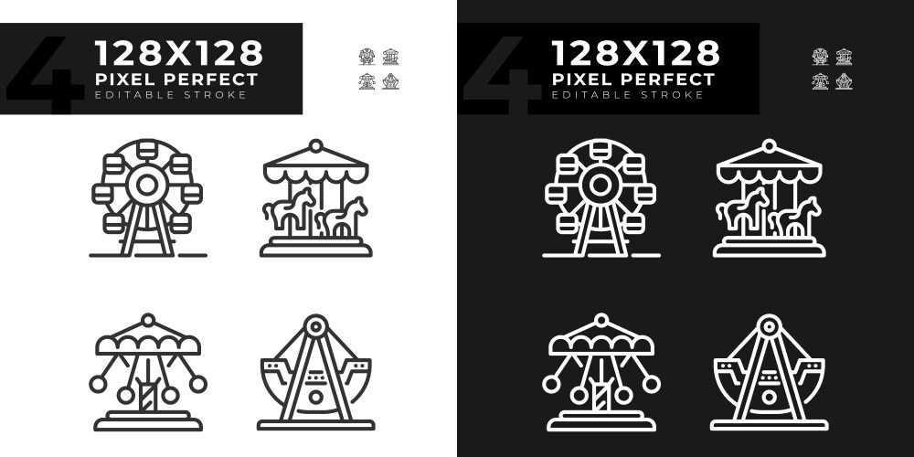 Mailing app pixel perfect linear ui icons kit Vector Image