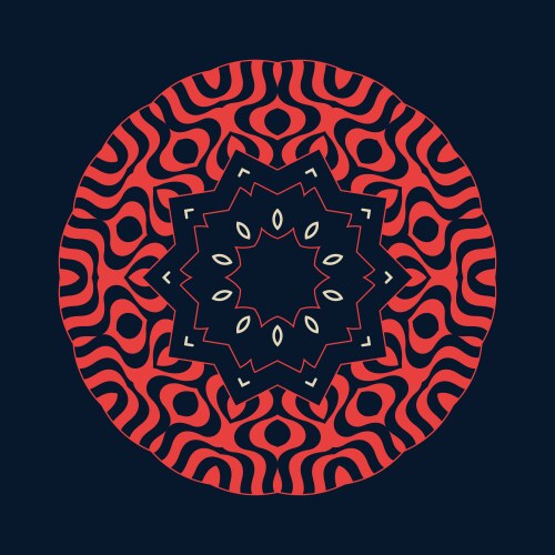 Symmetrical composition of geometric shapes Vector Image Symmetrical composition of geometric shapes Vector Image