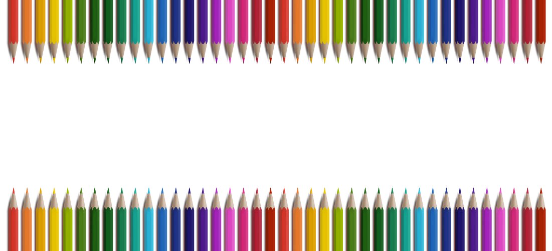 Pencil border Royalty Free Vector Image - VectorStock