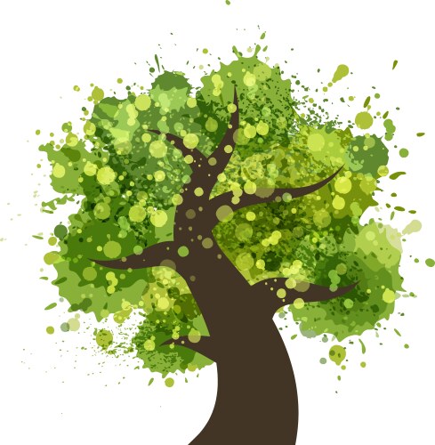 Tree Color Splash Vector Images (over 1,800)