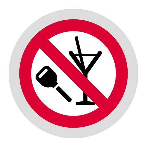 No beer prohibited sign forbidden modern sticker Vector Image