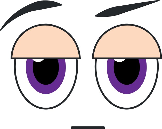 Dull Cartoon Face Vector Images (83)