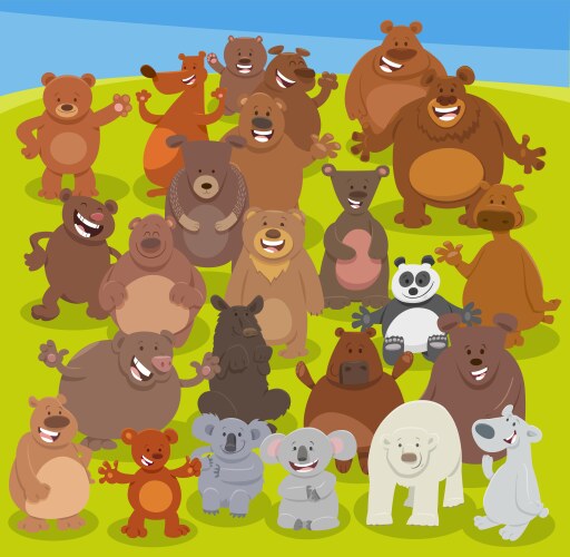 Little bear cartoon Royalty Free Vector Image - VectorStock