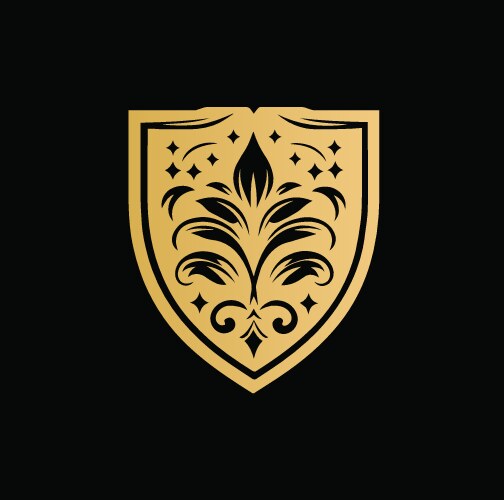 Royal shield logo Royalty Free Vector Image - VectorStock