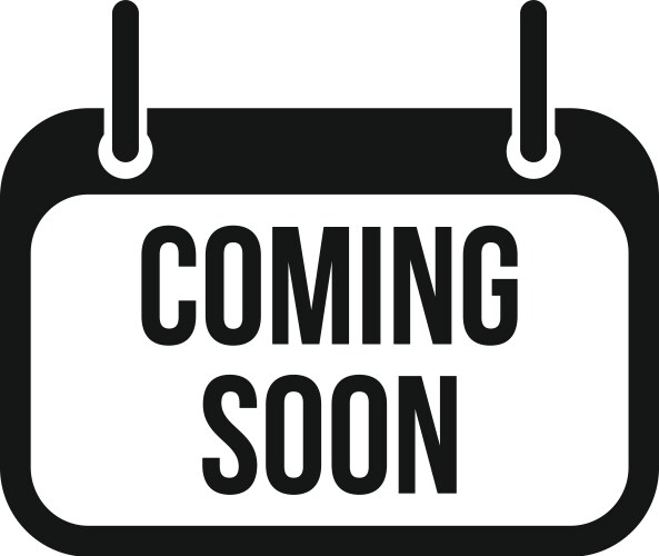 Coming soon stopwatch icon simple advert Vector Image