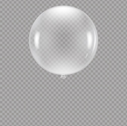 White balloon isolated Royalty Free Vector Image