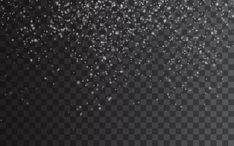 Realistic falling snow overlay effect Royalty Free Vector