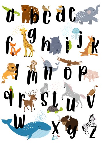 Animal Alphabet Vector Images (over 32,000)