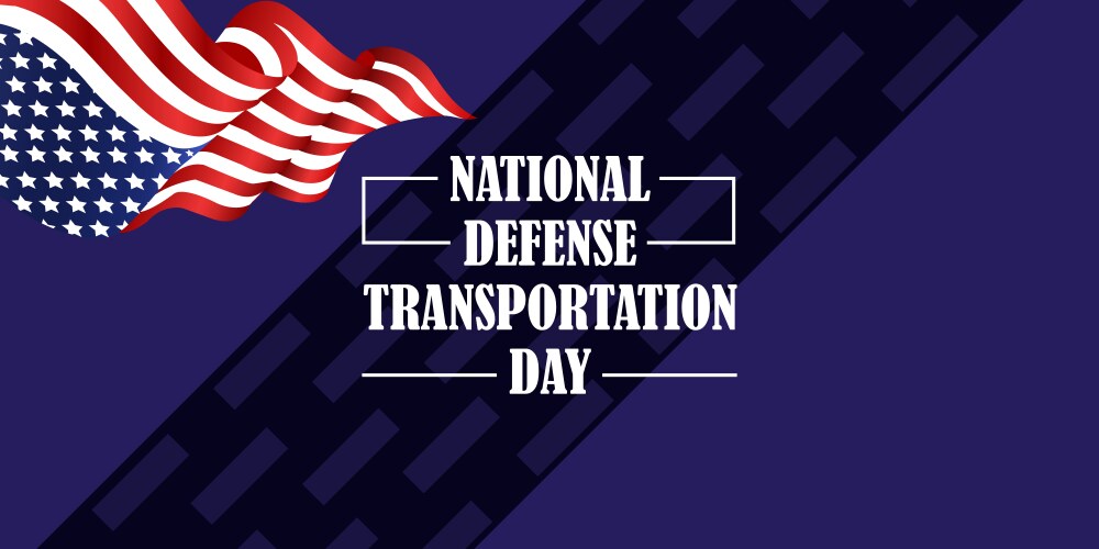 National defense transportation day standout Vector Image