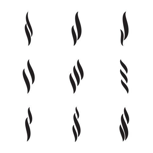 Aroma icon set Royalty Free Vector Image - VectorStock