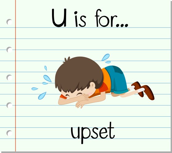 Flashcard letter u is for up Royalty Free Vector Image