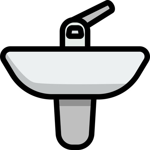 Wc wash basin icon simple toilet restroom Vector Image