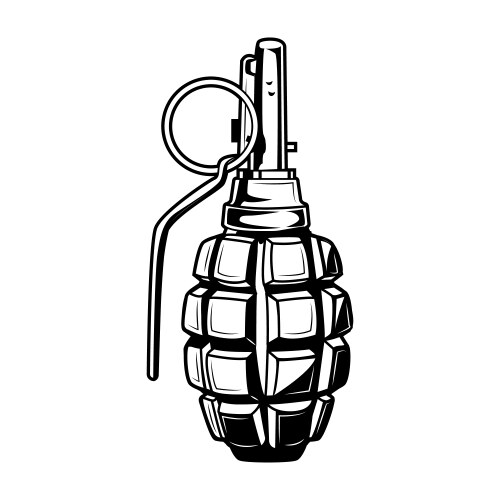 Grenade Royalty Free Vector Image - VectorStock