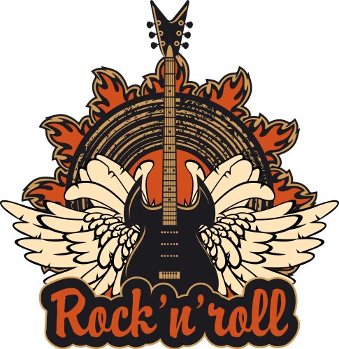 Rock n roll Royalty Free Vector Image - VectorStock