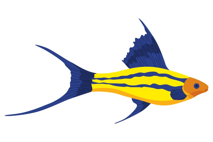 Aquarium fish set beautiful underwater characters Vector Image