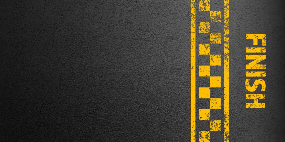 Textured asphalt with finishing line Royalty Free Vector
