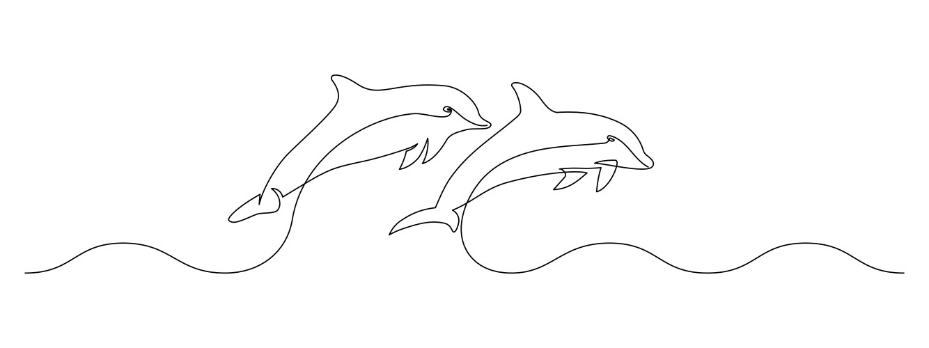 Dolphin Outline ID 1709 Dolphin Outline Craft Patch Ocean Sea Life