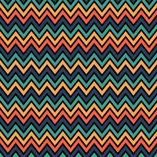 Colors chevron pattern background retro vintage Vector Image