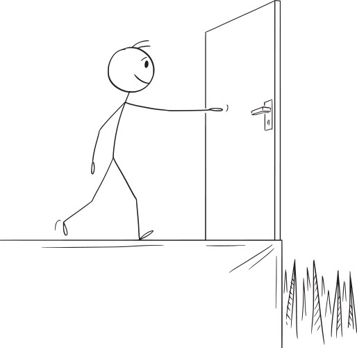 Male figure from behind Royalty Free Vector Image