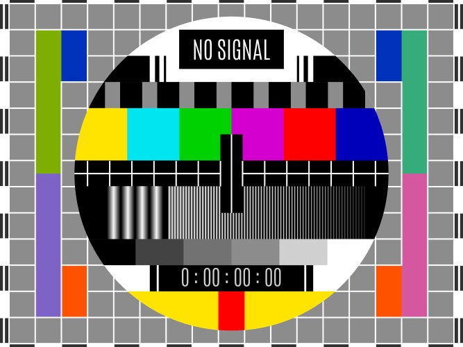 Tv Color Bars Test Pattern Vector Images (53)