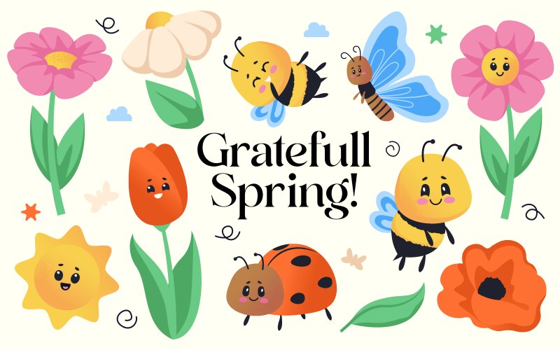 Happy Spring Vector Images (over 310,000)