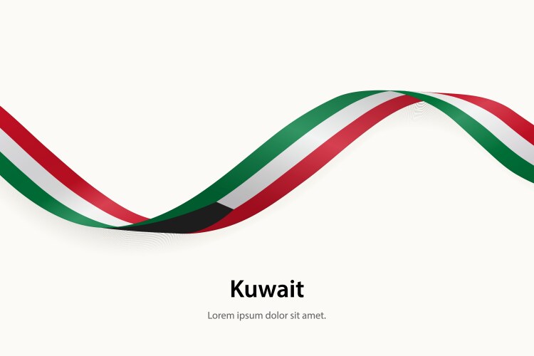 Kuwait Flag Ribbon Vector Images (over 730)