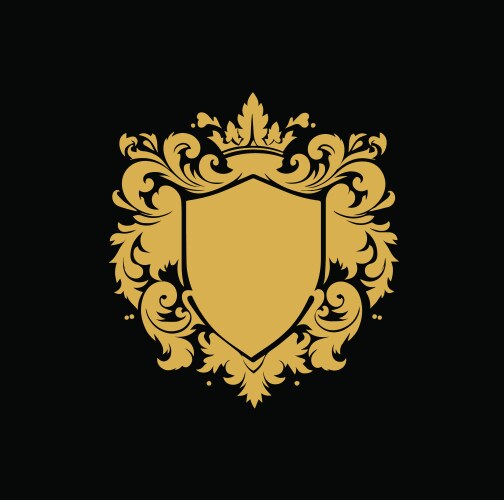Royal shield logo Royalty Free Vector Image - VectorStock