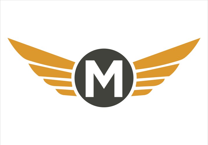 M Letter Wing Vector Images (over 670)