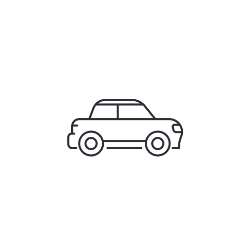 Taxi car line icon Royalty Free Vector Image - VectorStock