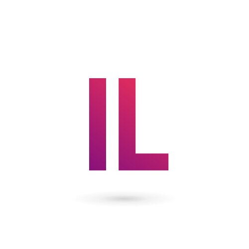 Letter l logo icon design template elements Vector Image