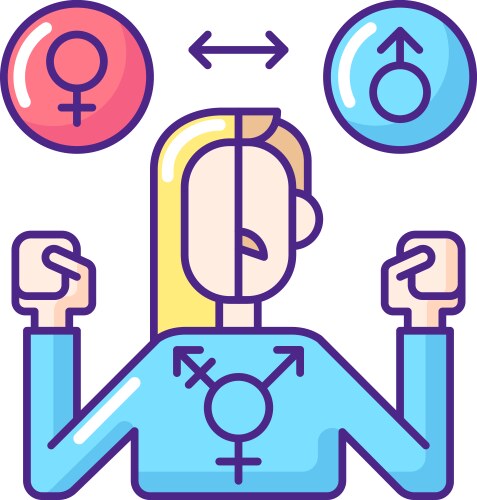 Transgender icon Royalty Free Vector Image - VectorStock
