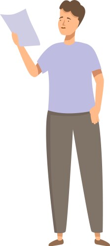 Cartoon man with dizzy stars Royalty Free Vector Image