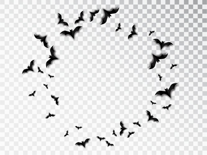 Bat Flock Vector Images (over 550)